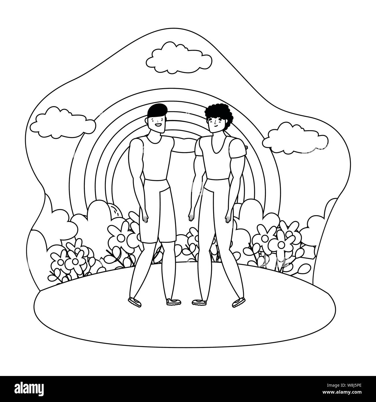 Avatar men design, Boys males friends person and human theme Vector ...