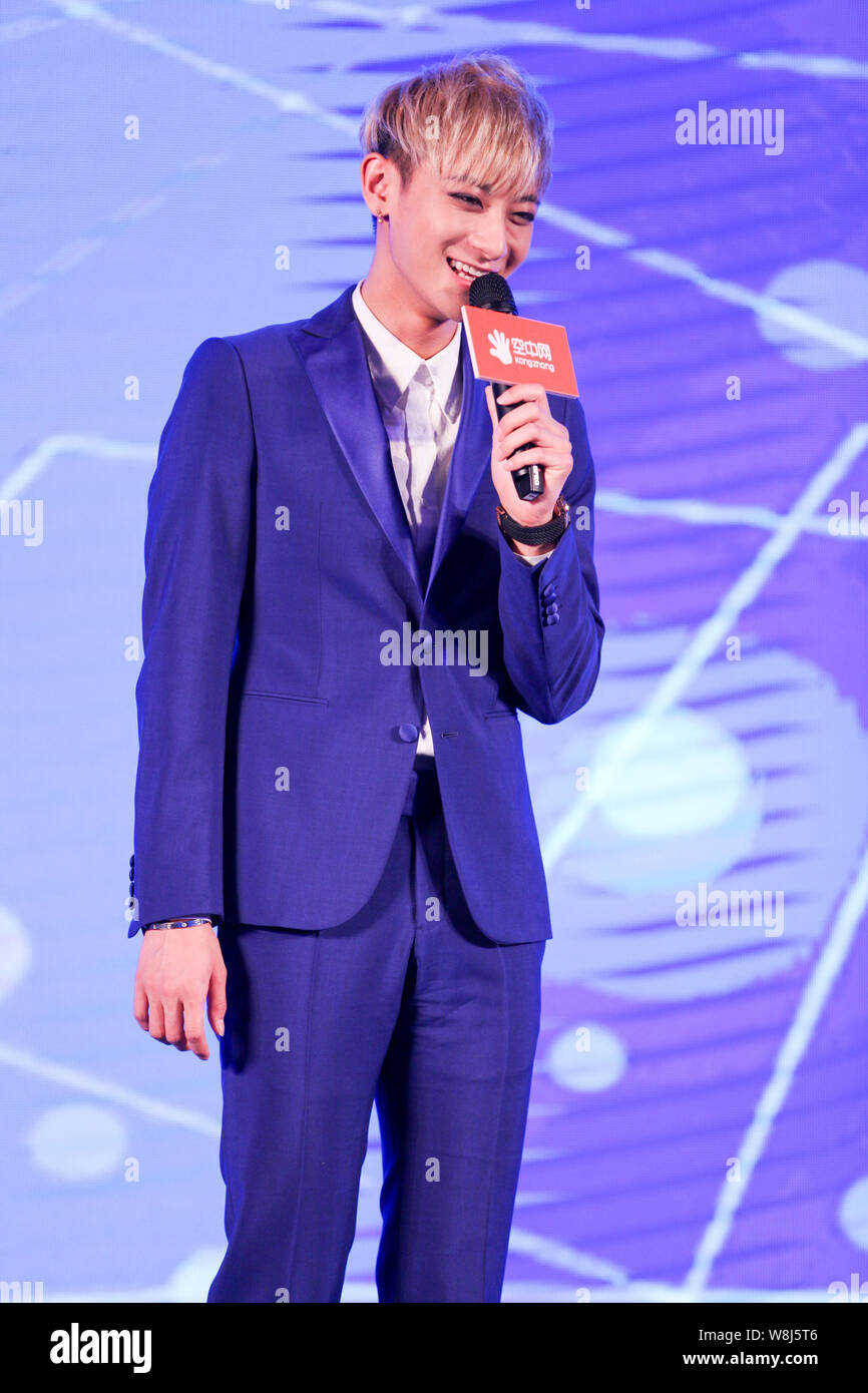 Chinese singer Huang Zitao, better known by his stage name TAO, a ...