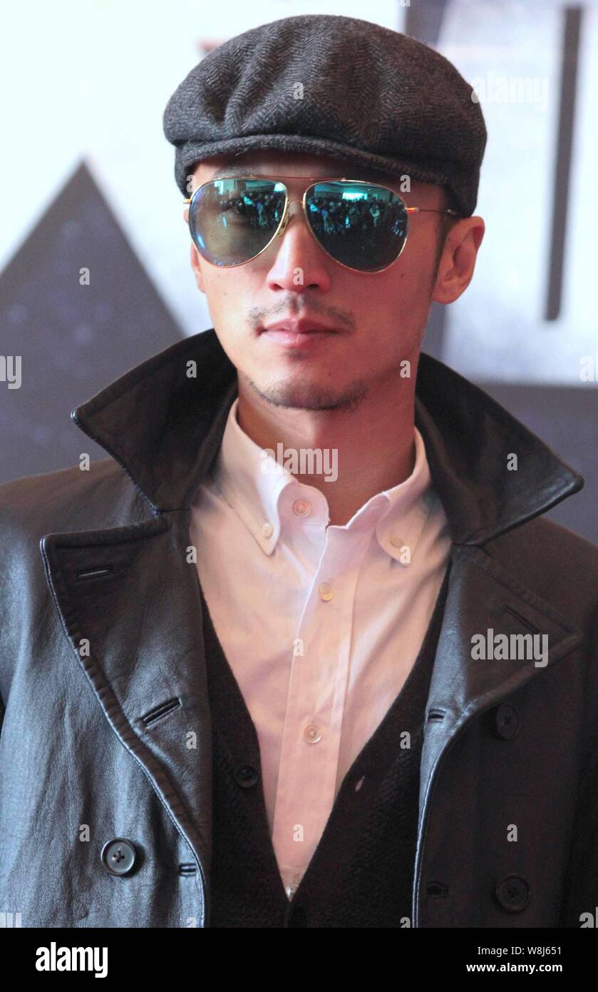 Hong Kong actor Nicholas Tse poses during a press conference to start ...