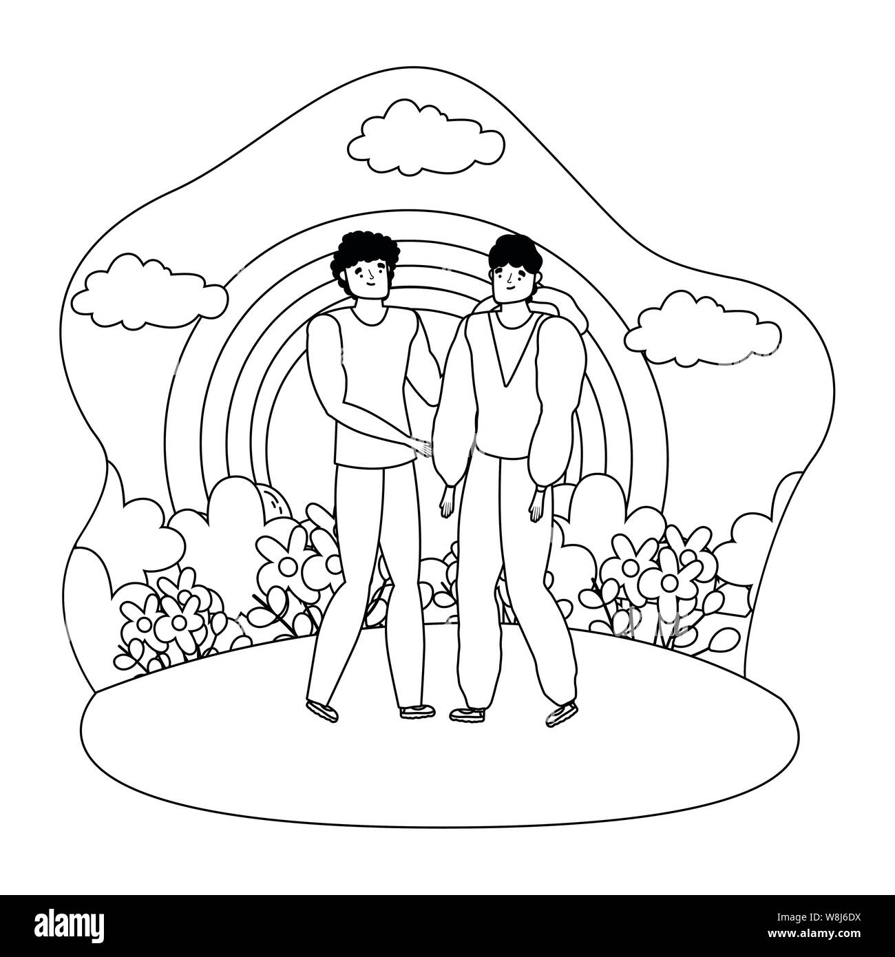 Avatar men design, Boys males friends person and human theme Vector ...