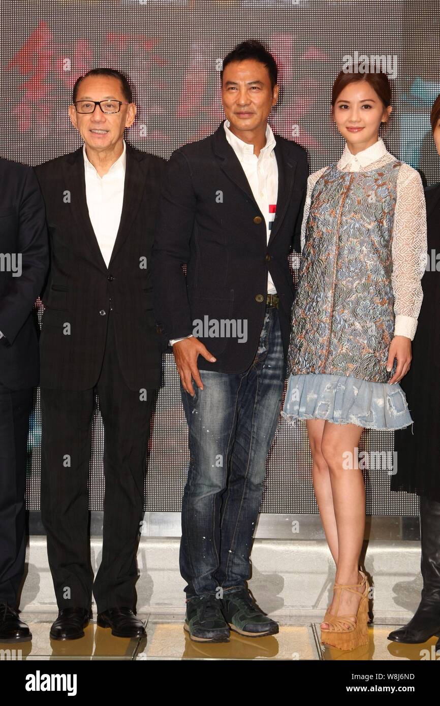 (From left) Emperor Group chairman Albert Yeung, Hong Kong actor Simon ...