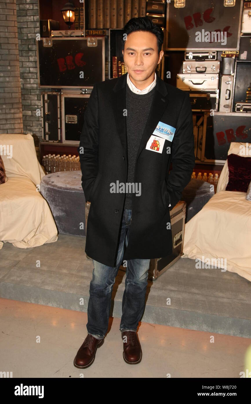 Hong Kong actor Julian Cheung poses during a press conference for his ...