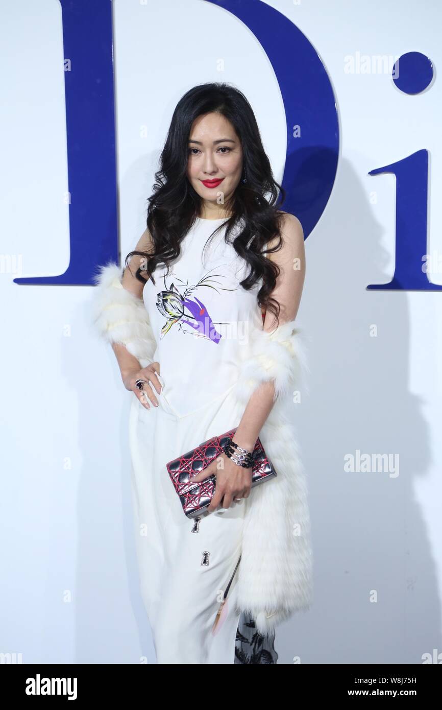 Taiwanese model, actress and TV presenter Jessey Meng poses as she ...