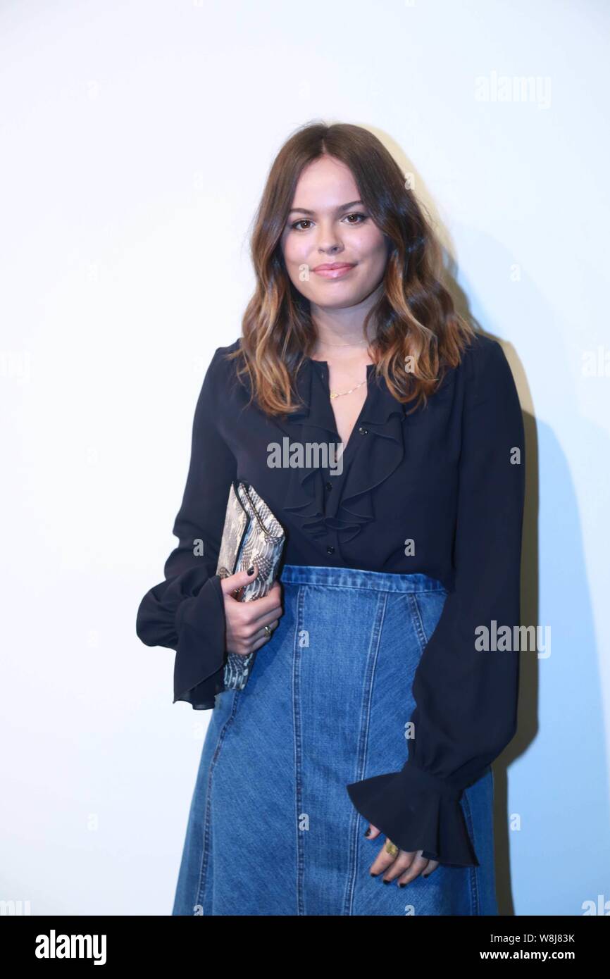 British model Atlanta de Cadenet Taylor attends the Michael Kors ...
