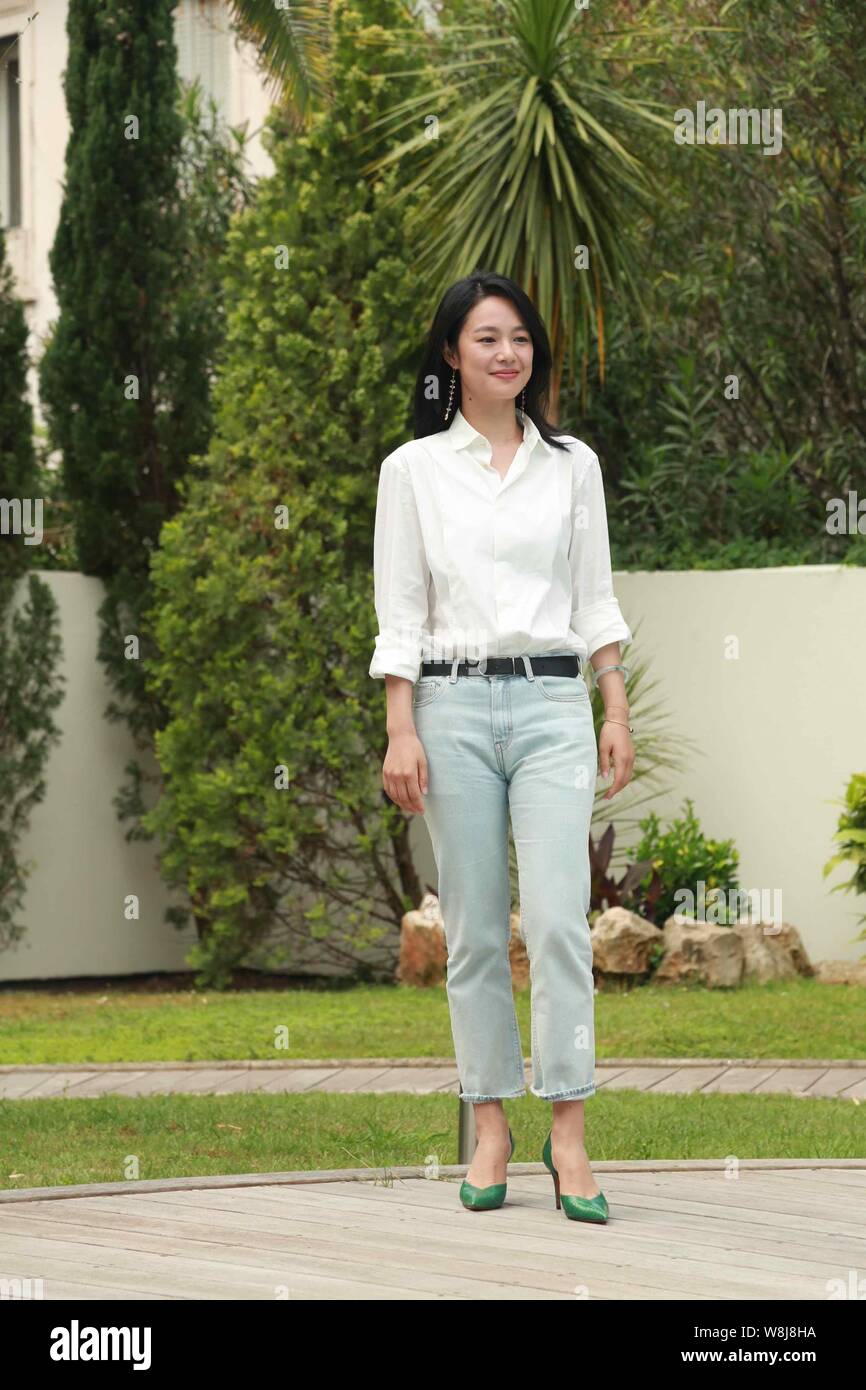 Chinese actress Zhou Yun poses at a photocall for her movie "The ...
