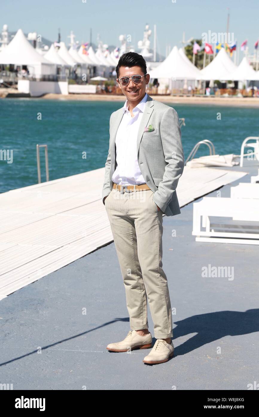Chinese actor Xia Yu poses at a photocall for his movie "The Ghouls ...