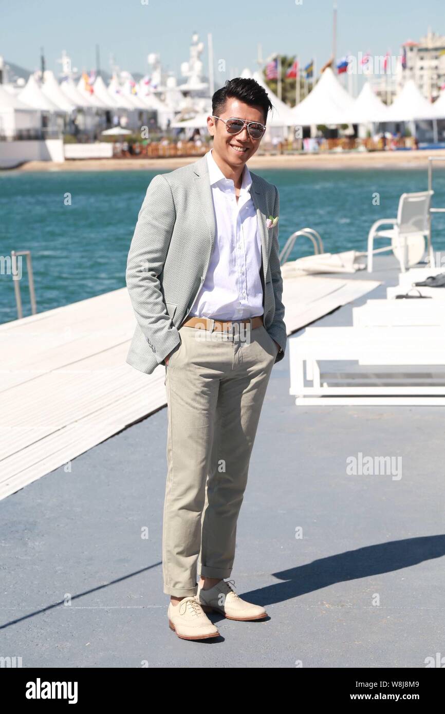 Chinese actor Xia Yu poses at a photocall for his movie "The Ghouls ...