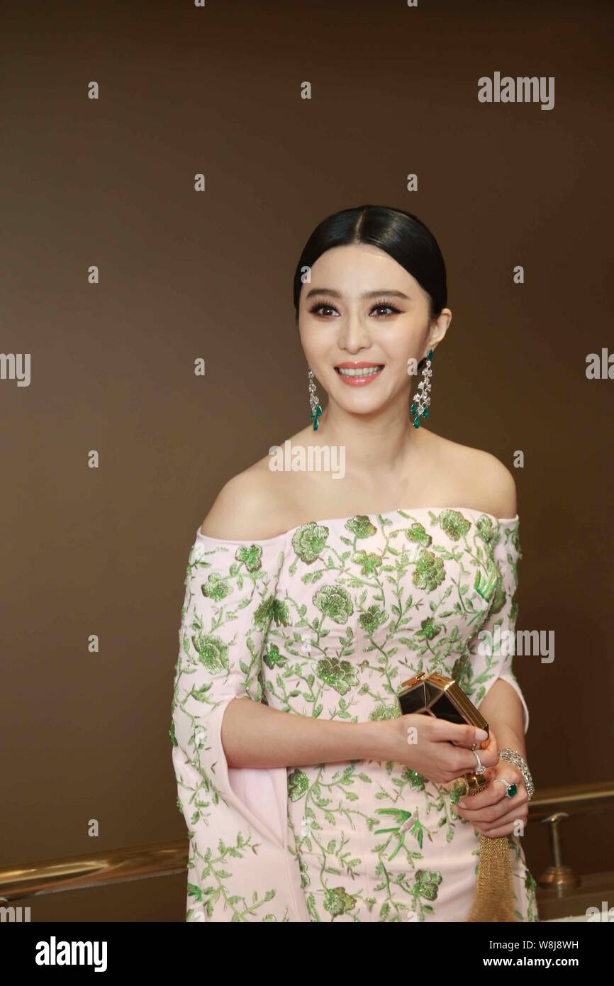 Chinese actress Fan Bingbing smiles before the opening ceremony for the ...