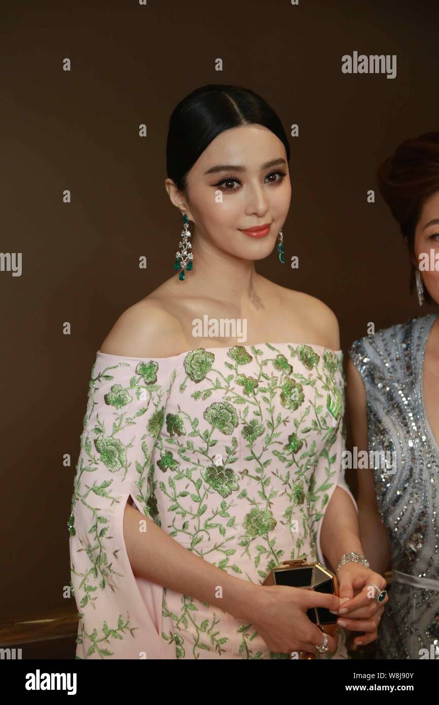 Chinese actress Fan Bingbing poses before the opening ceremony for the ...