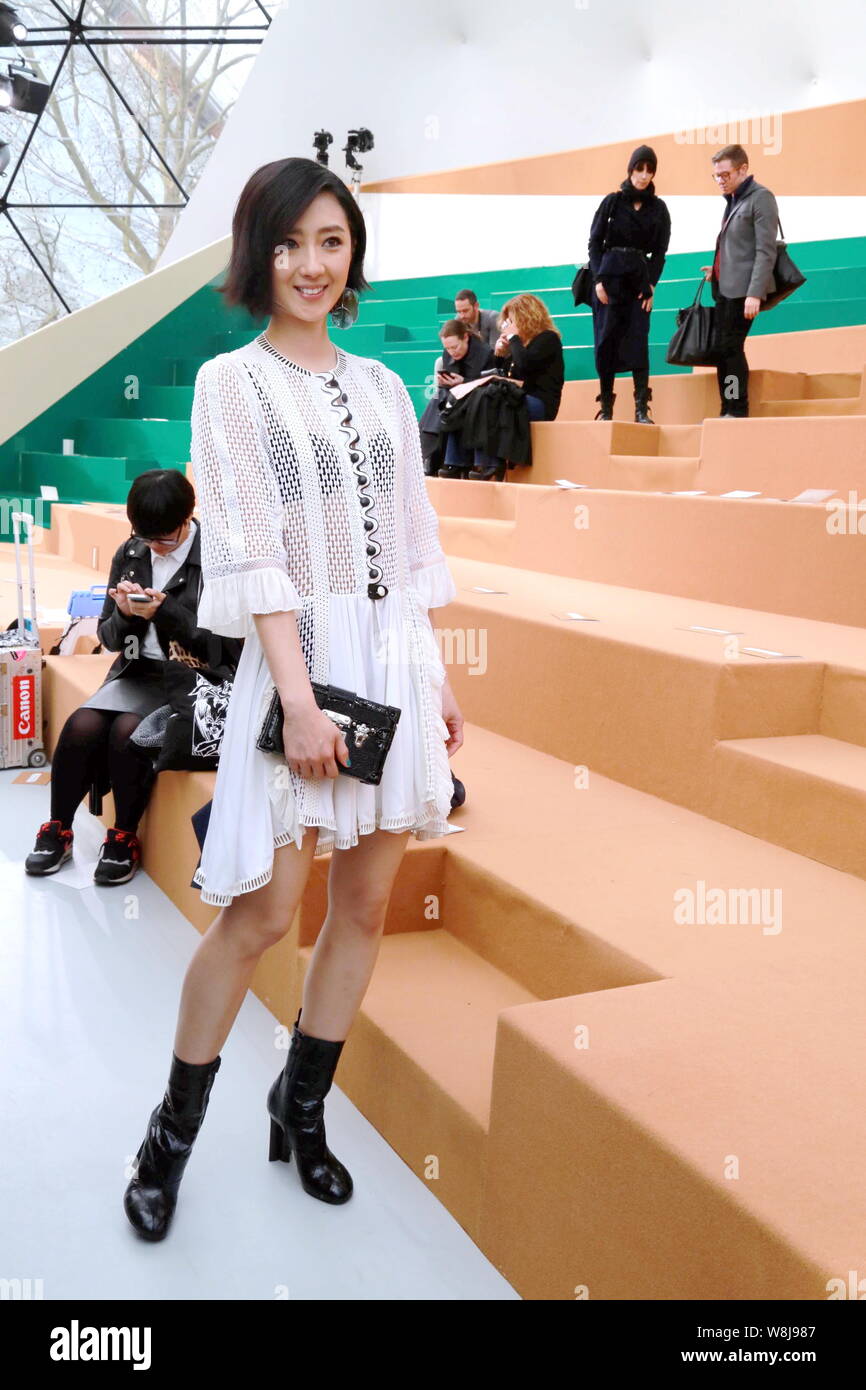 Taiwanese actress Gwei Lun-mei attends the Louis Vuitton Fall/Winter ...