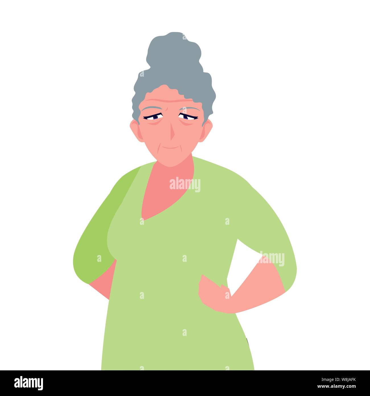happy grandparents day - cute grandma character vector illustration ...