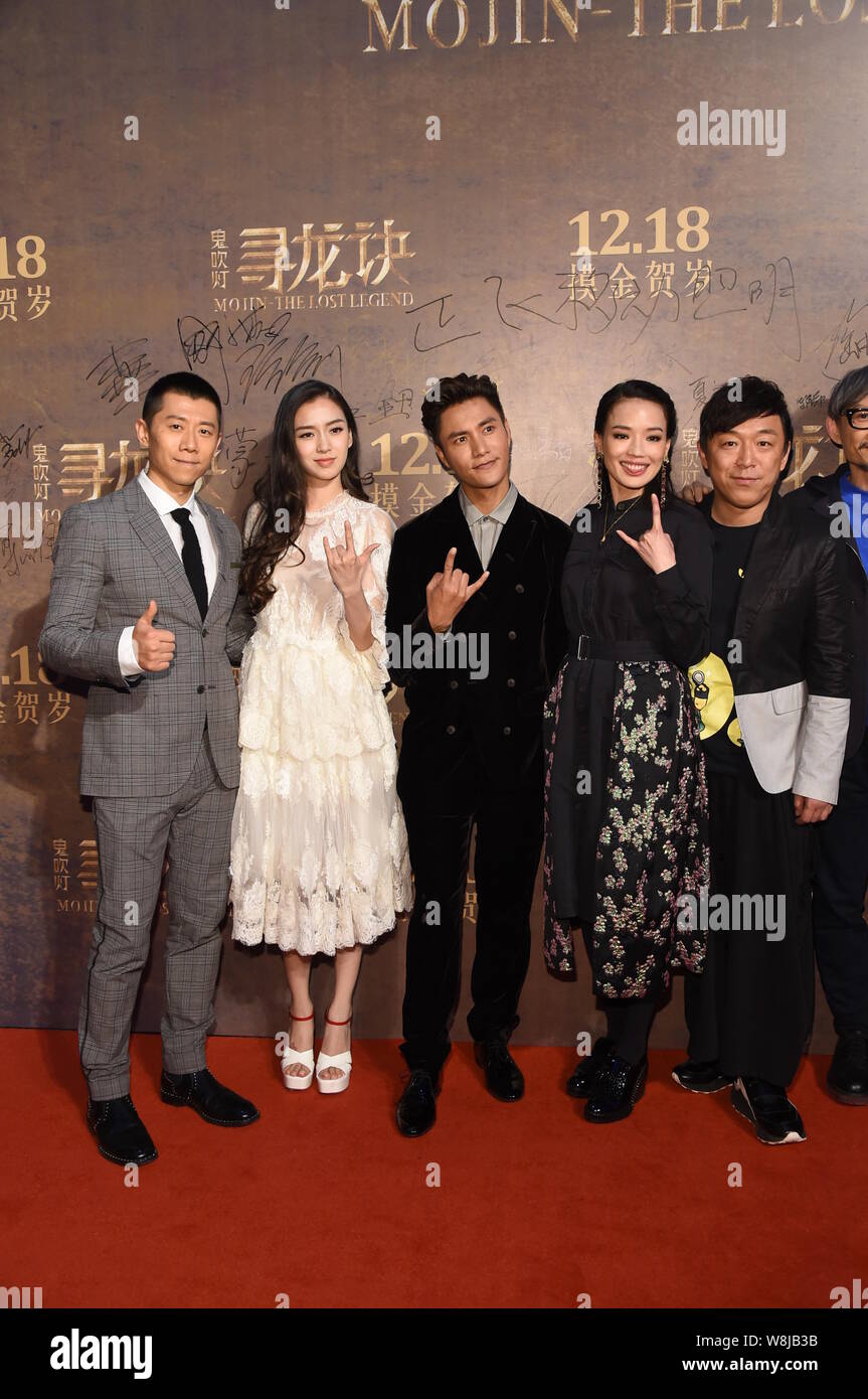 (From left) Chinese actor Xia Yu, Hong Kong model and actress ...