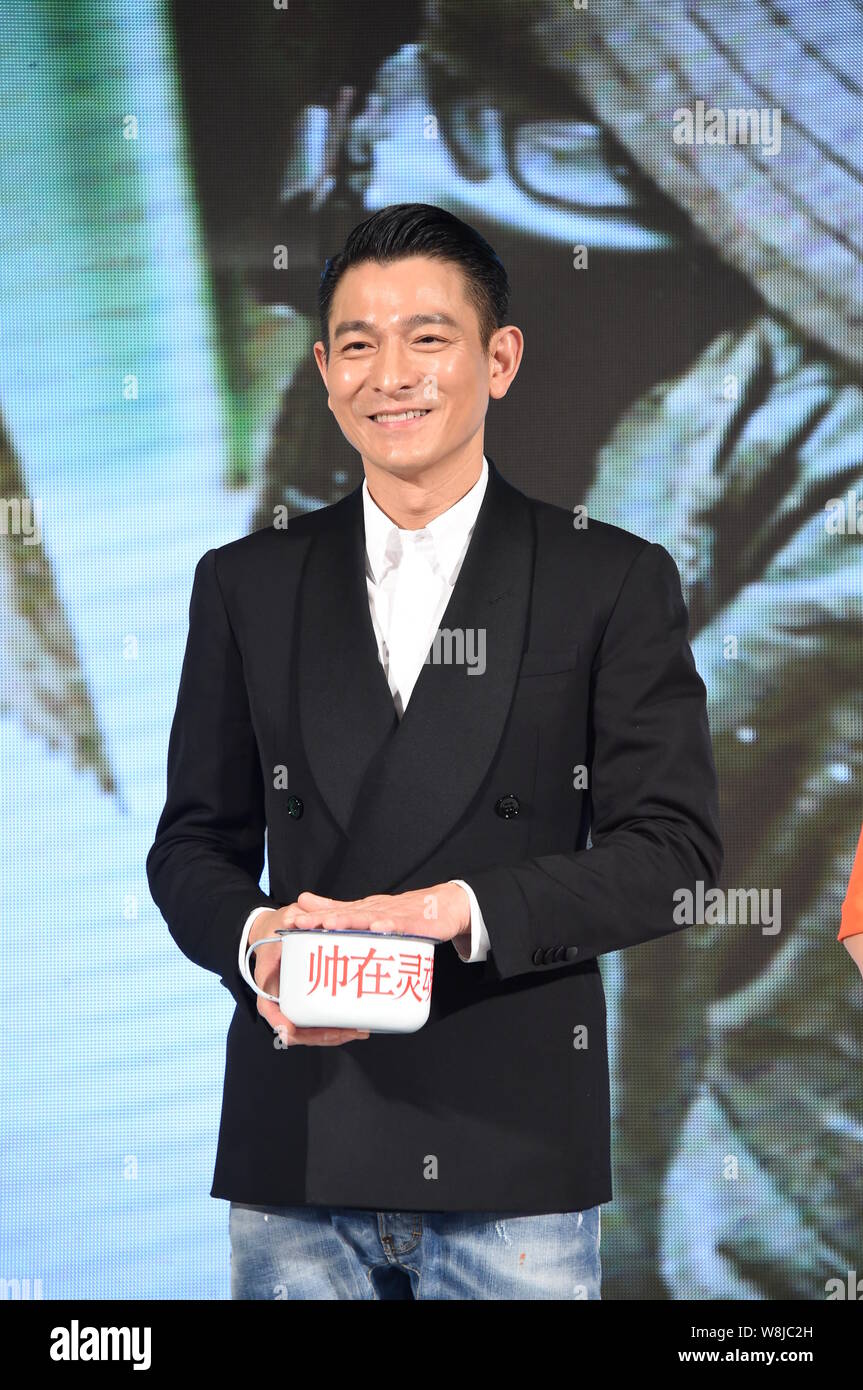 Hong Kong actor and singer Andy Lau smiles during a press conference ...