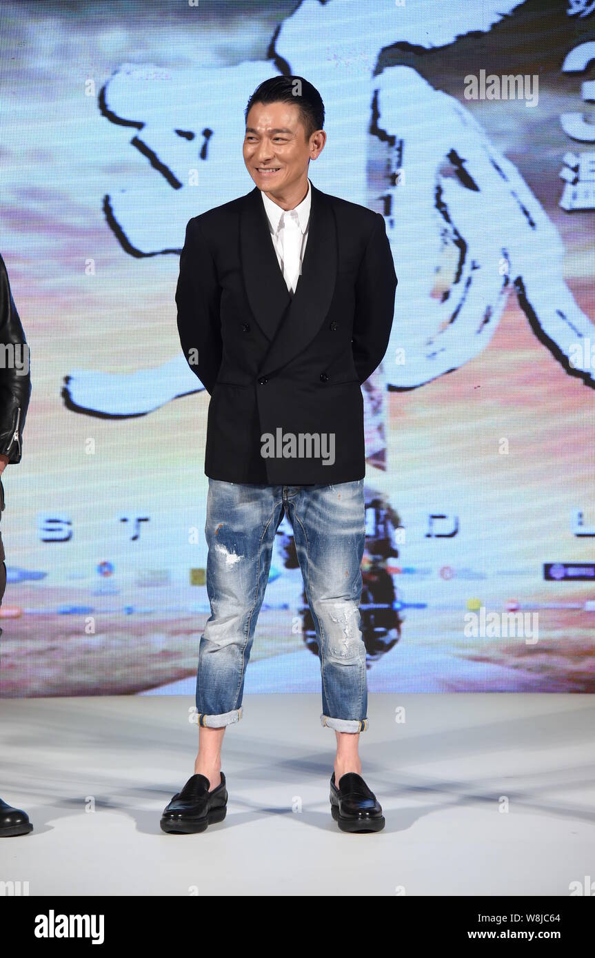 Hong Kong actor and singer Andy Lau smiles during a press conference ...