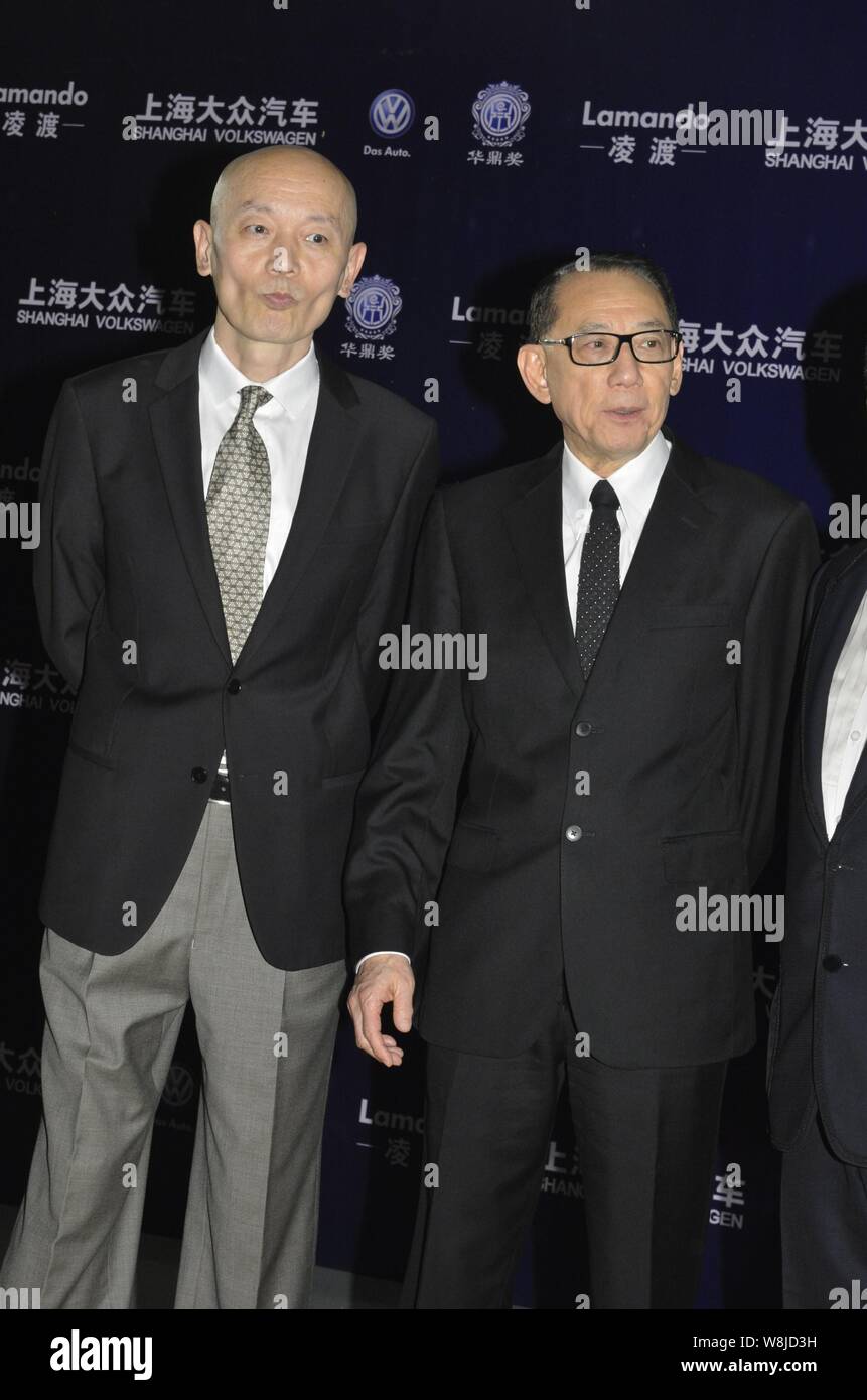 Chinese actor Ge You, left, and Emperor Group chairman Dr. Albert Yeung ...