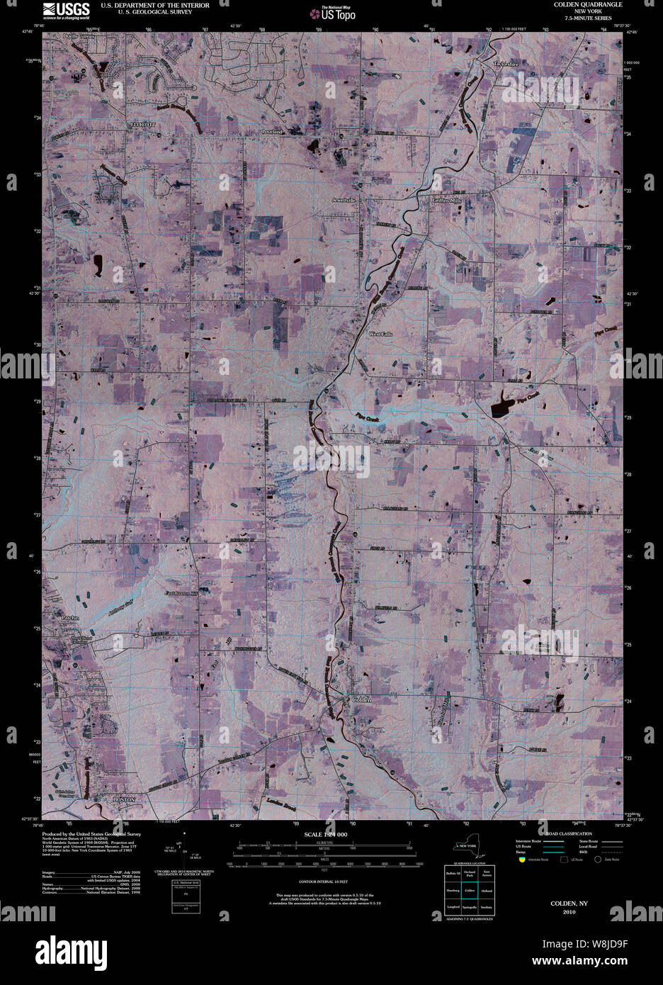 This image map depicts geographic features on the surface of the earth ...