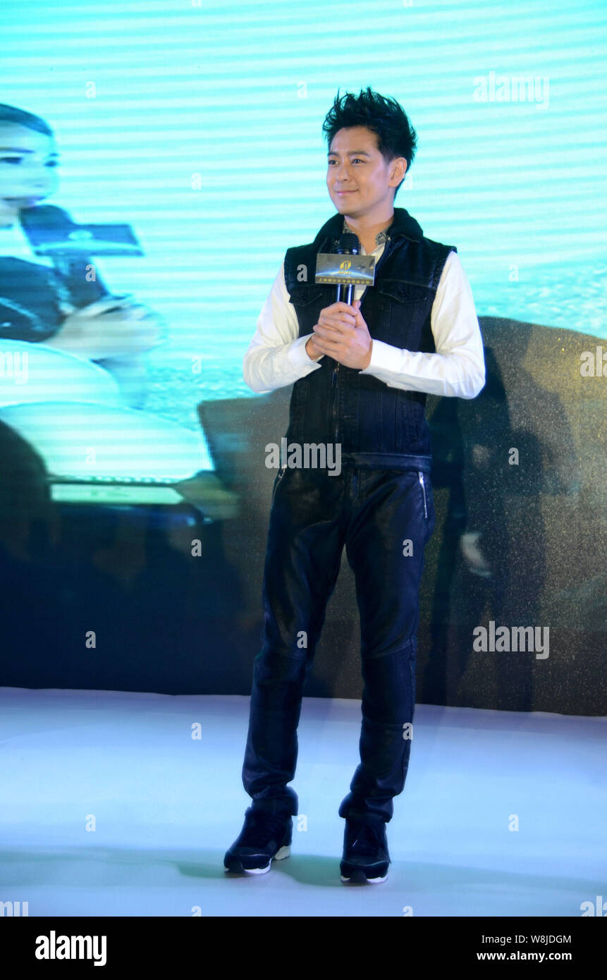 Taiwanese singer and actor Jimmy Lin poses during a promotional event ...