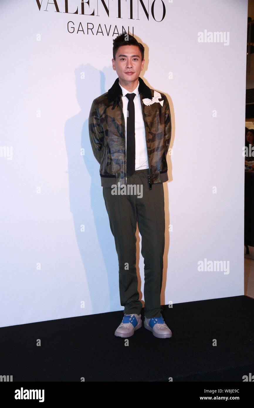 Hong Kong actor Bosco Wong poses as he arrives for an exhibition by ...