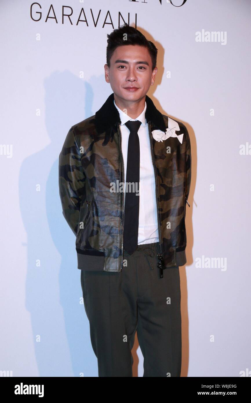 Hong Kong actor Bosco Wong poses as he arrives for an exhibition by ...