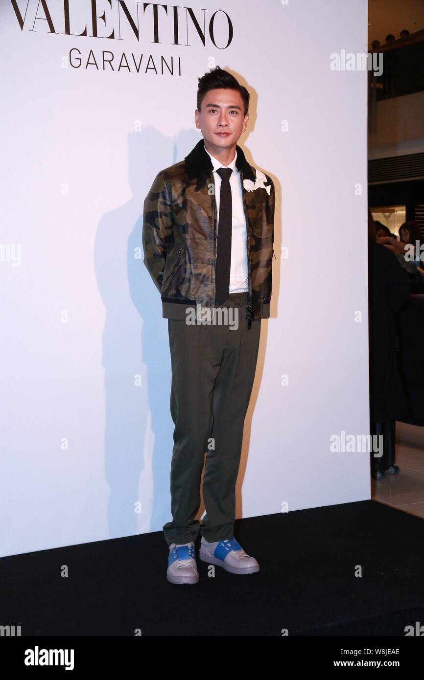 Hong Kong actor Bosco Wong poses as he arrives for an exhibition by ...