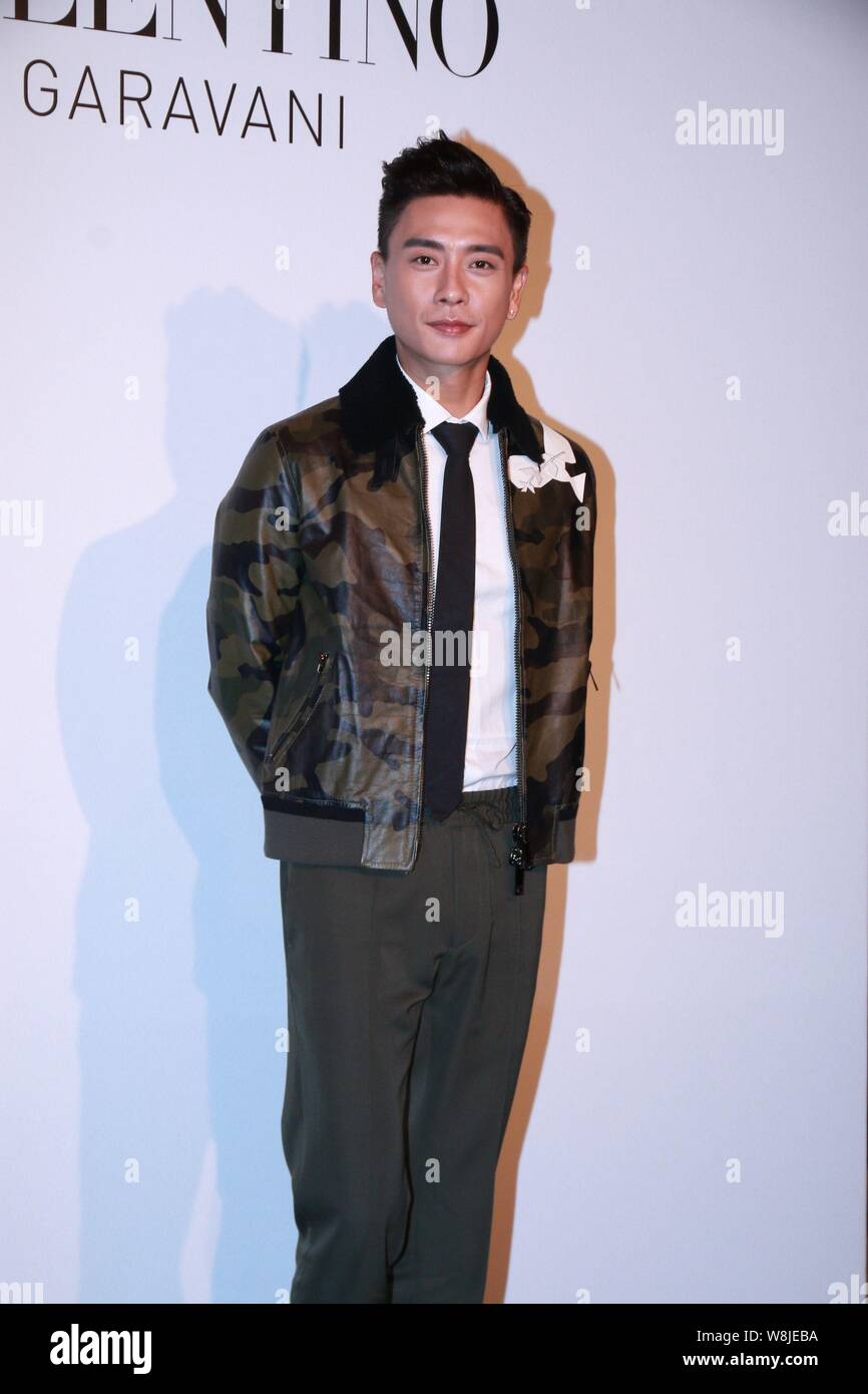 Hong Kong actor Bosco Wong poses as he arrives for an exhibition by ...
