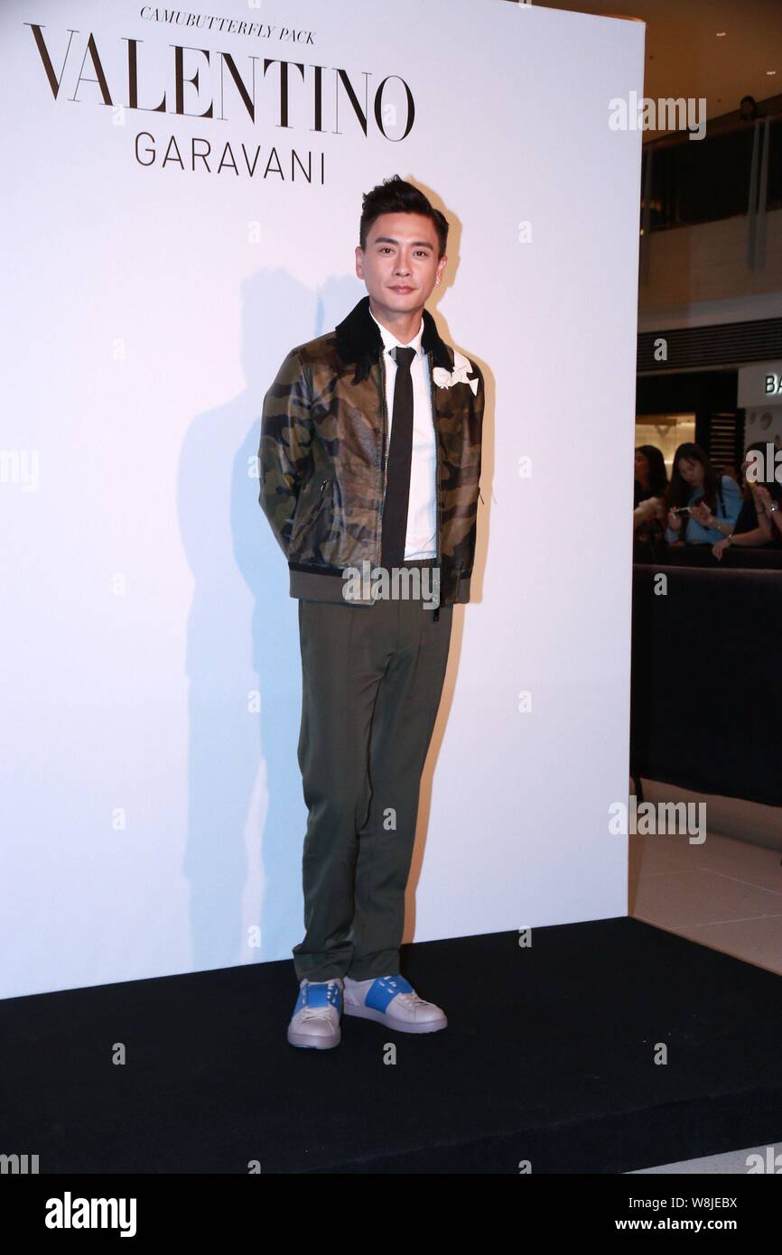 Hong Kong actor Bosco Wong poses as he arrives for an exhibition by ...
