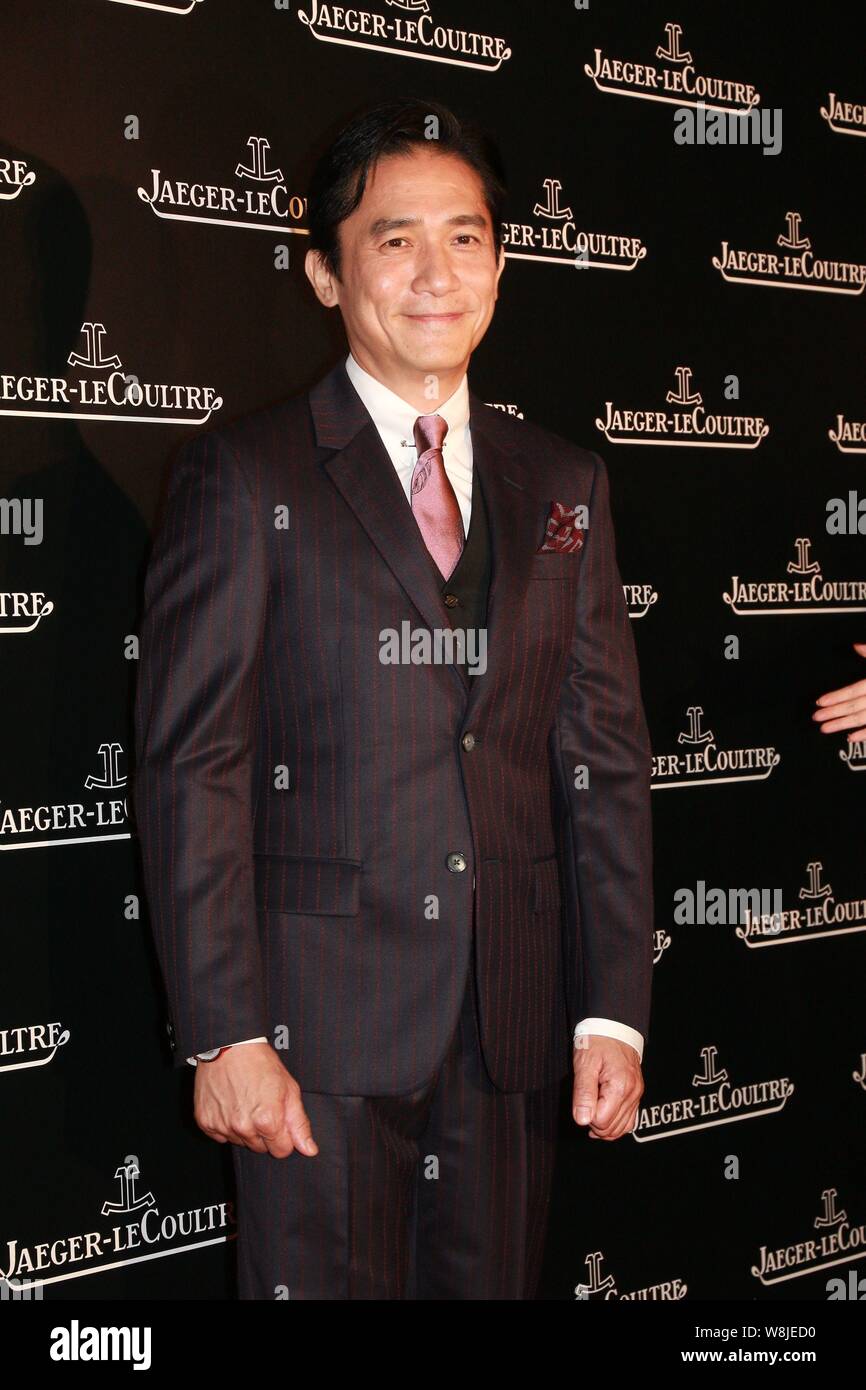 Hong Kong actor Tony Leung Chiu Wai poses during a party by Jaeger ...