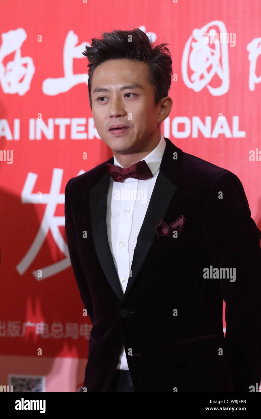 Chinese actor Deng Chao poses at a press conference for his movie "The ...