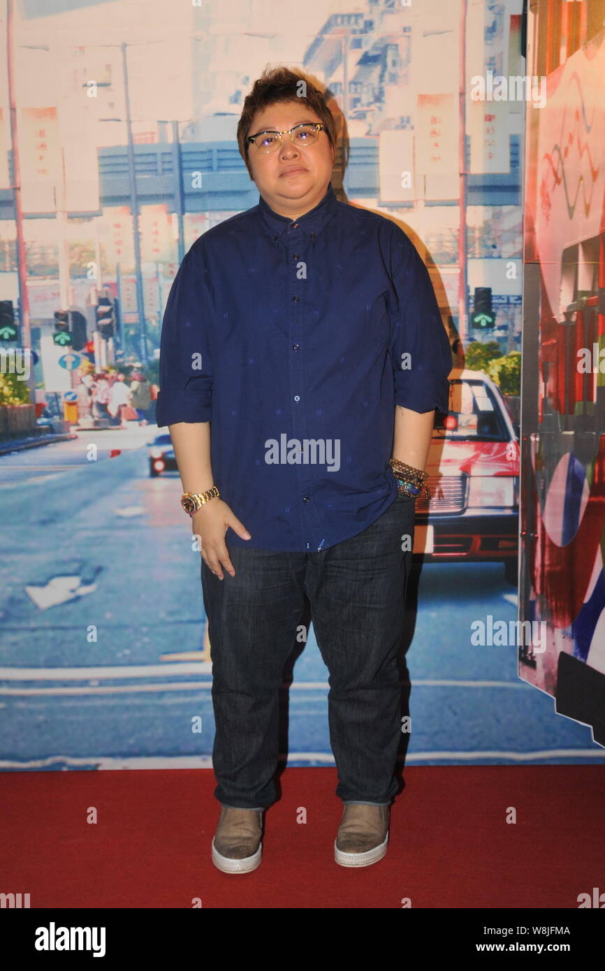Chinese singer Han Hong poses on the red carpet as she arrives for the ...