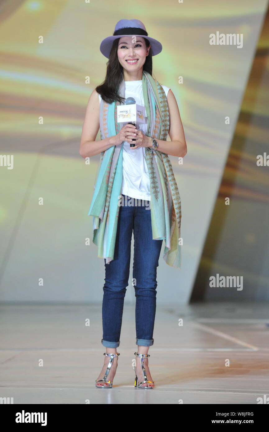 Hong Kong actress Michelle Reis or Michelle Lee poses at a press ...