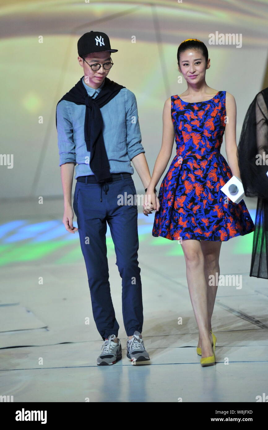 Chinese actress Liu Ying, right, better known by her stage name Ying Er ...