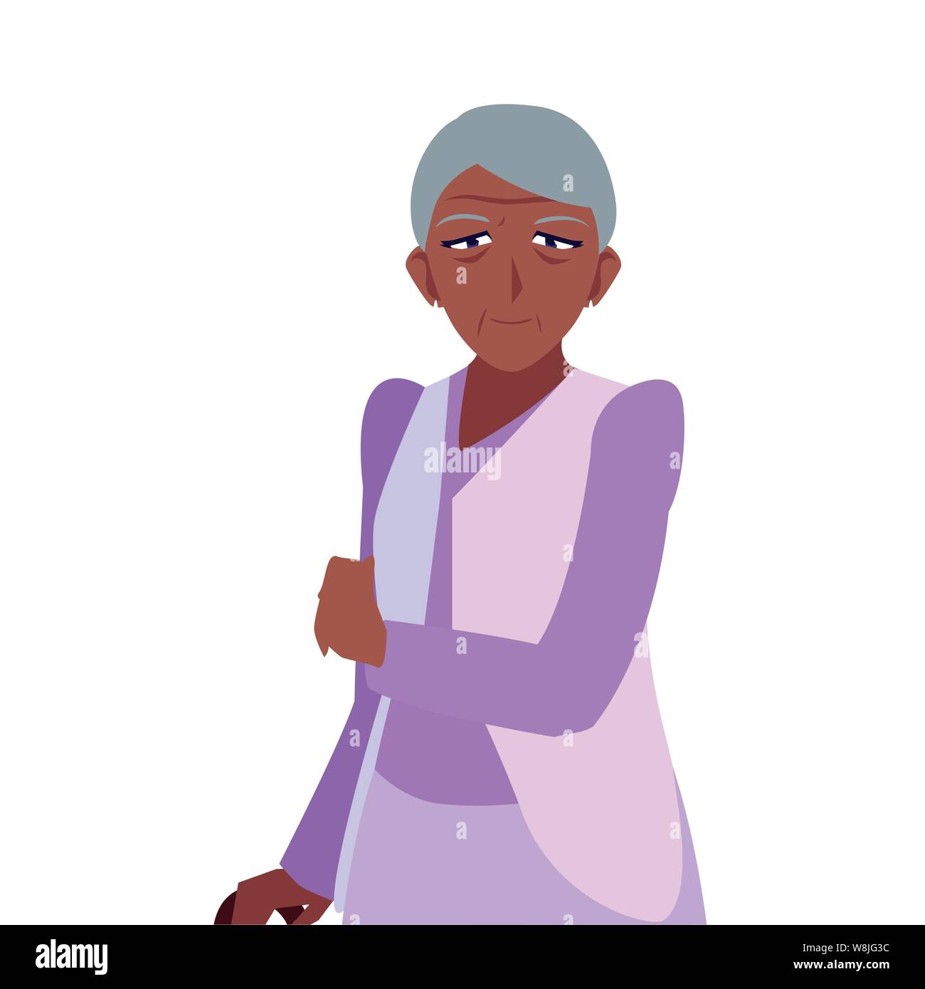 happy grandparents day - cute grandma character vector illustration ...