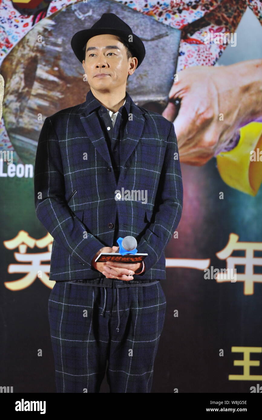 Hong Kong singer and actor Jordan Chan poses during a press conference ...