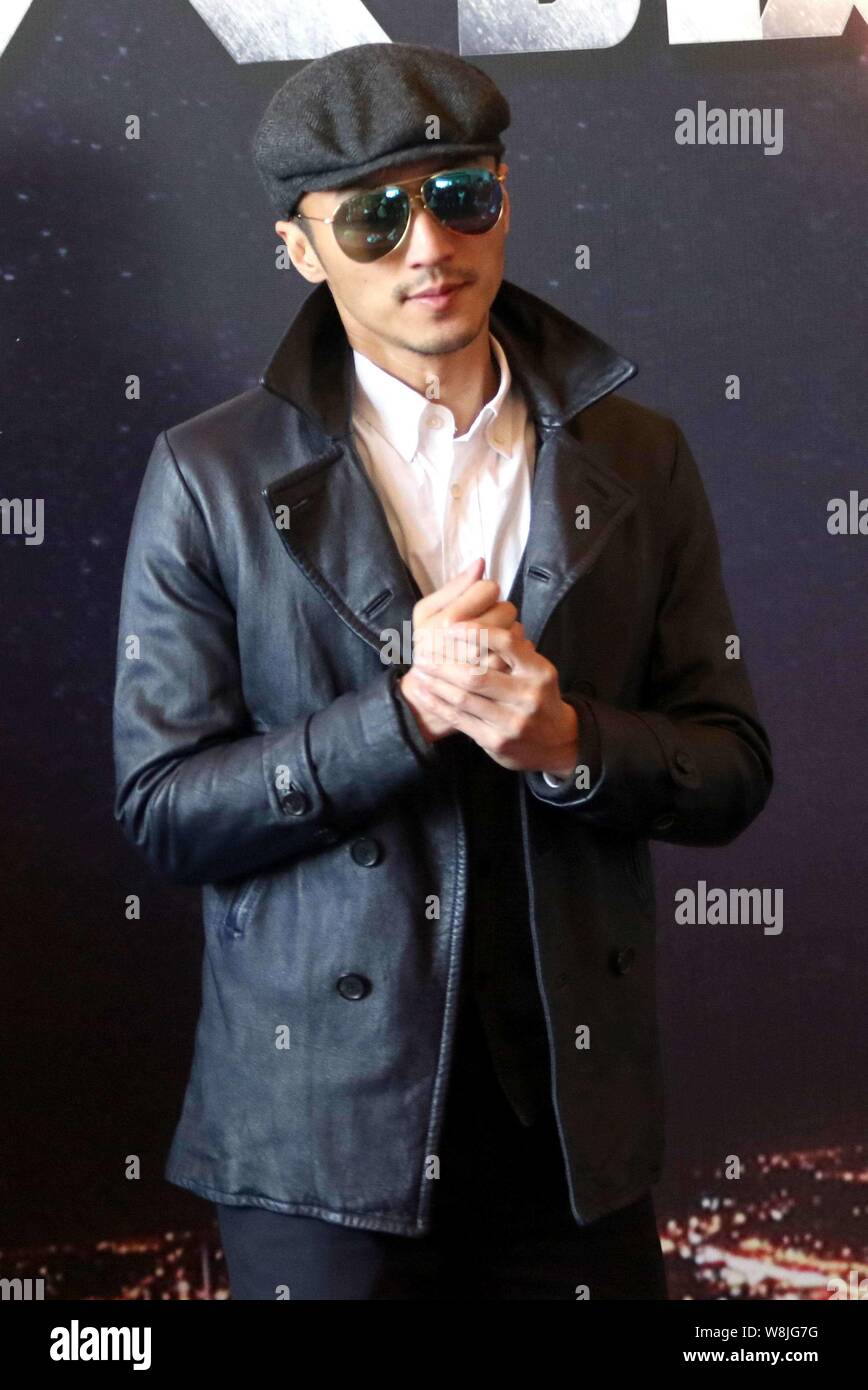 Hong Kong actor Nicholas Tse poses during a press conference to start ...