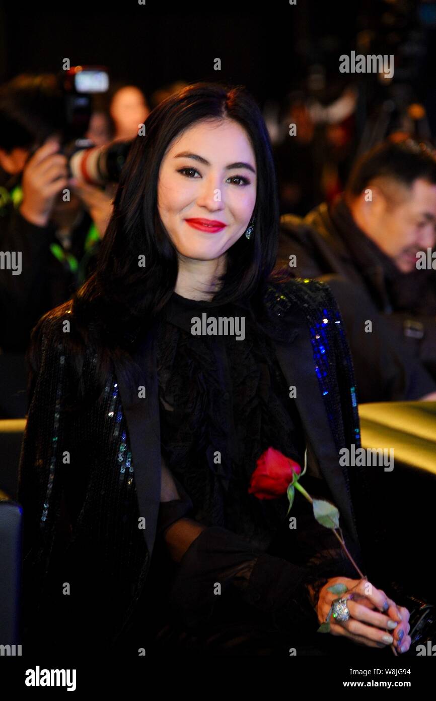 Hong Kong actress Cecilia Cheung attends SELF Best of Beauty Award 2015 ...