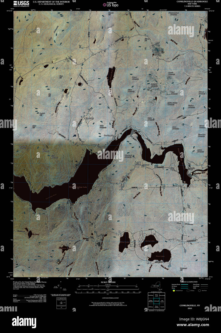 This image map depicts geographic features on the surface of the earth ...
