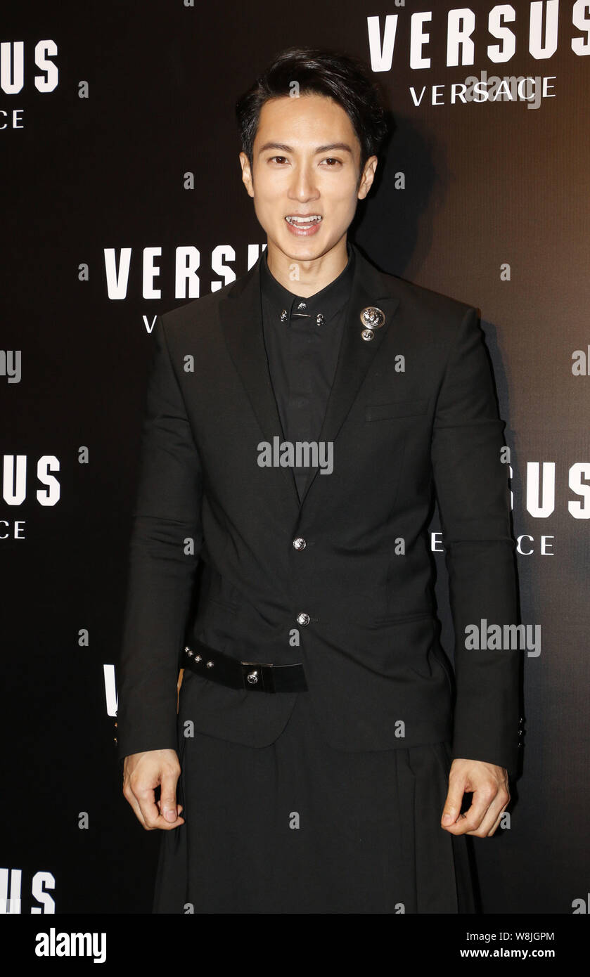 Bruneian actor Wu Chun poses during the opening ceremony for Versus ...