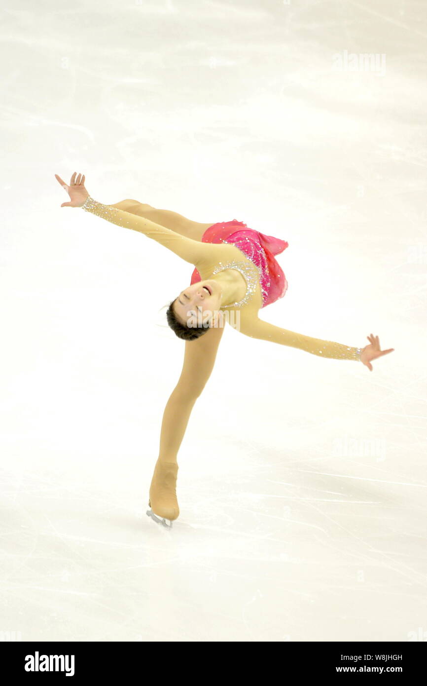 Li Zijun of China performs during the Ladies short program of the ISU ...