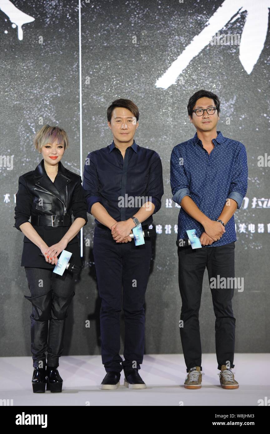 Hong Kong actress and director Barbara Wong, singer and actor Leon Lai ...