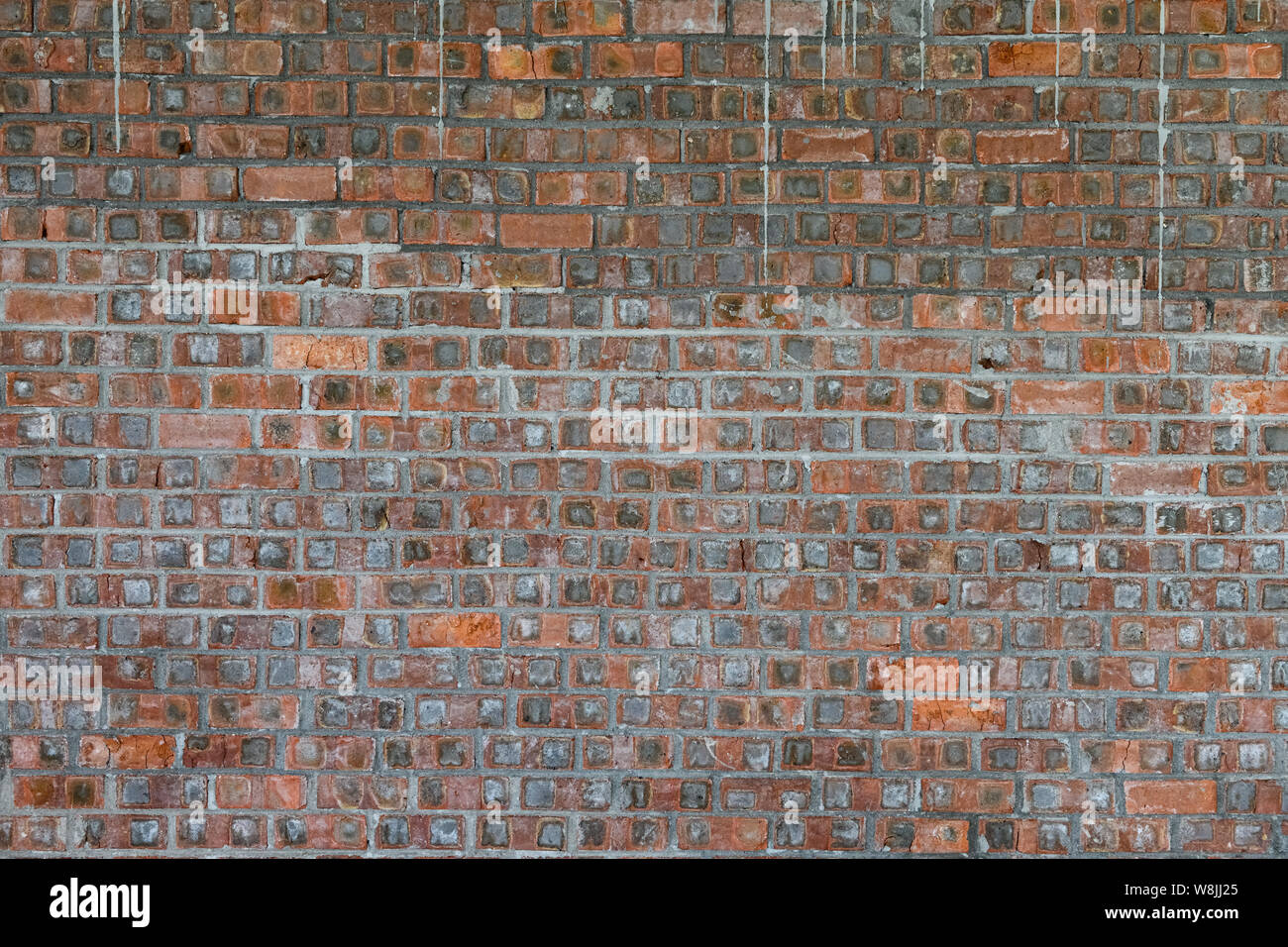 red brick wall at square format as background and texture Stock Photo ...