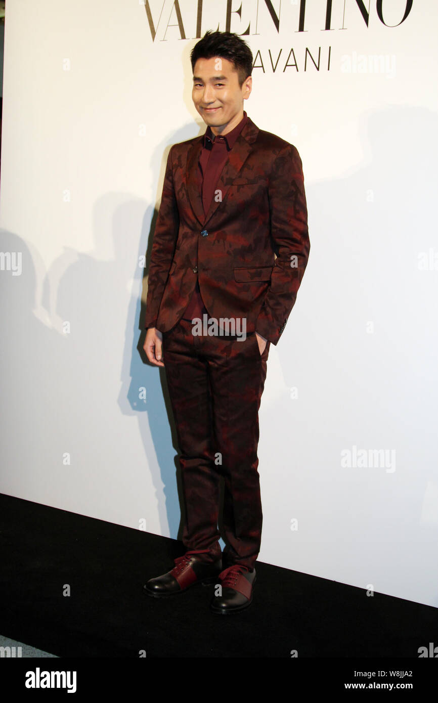 Taiwanese actor Mark Chao poses during the opening party for Valentino ...