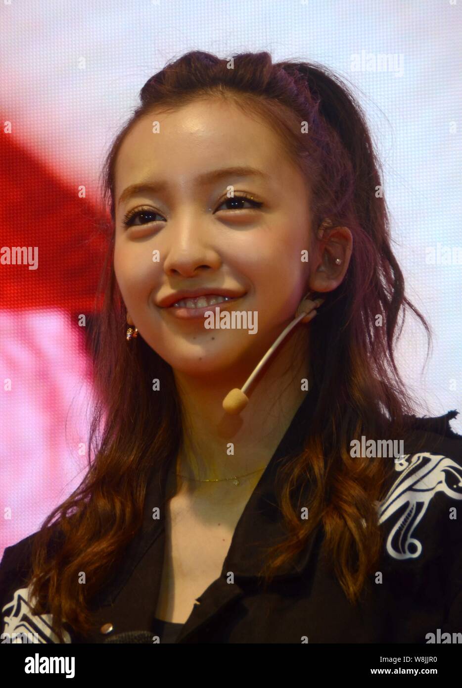 Japanese actress and singer Itano Tomomi smiles during the 11th China ...