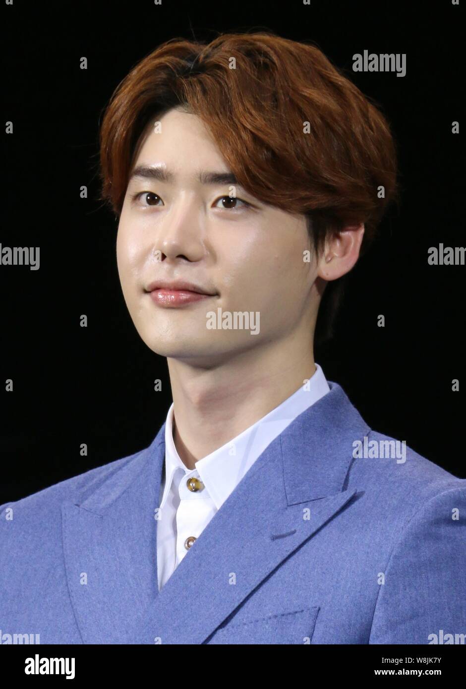 South Korean actor Lee Jong-suk poses during a promotional event for ...