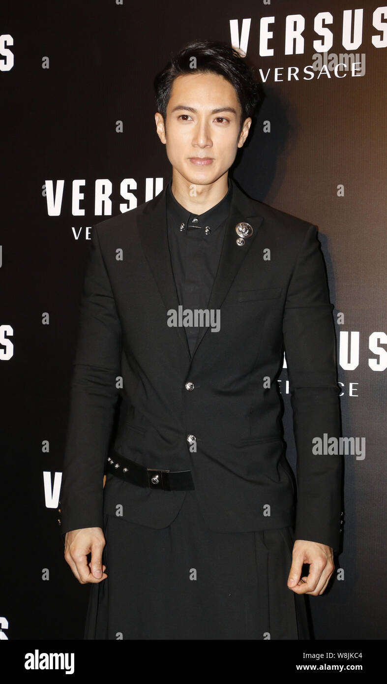 Bruneian actor Wu Chun poses during the opening ceremony for Versus ...