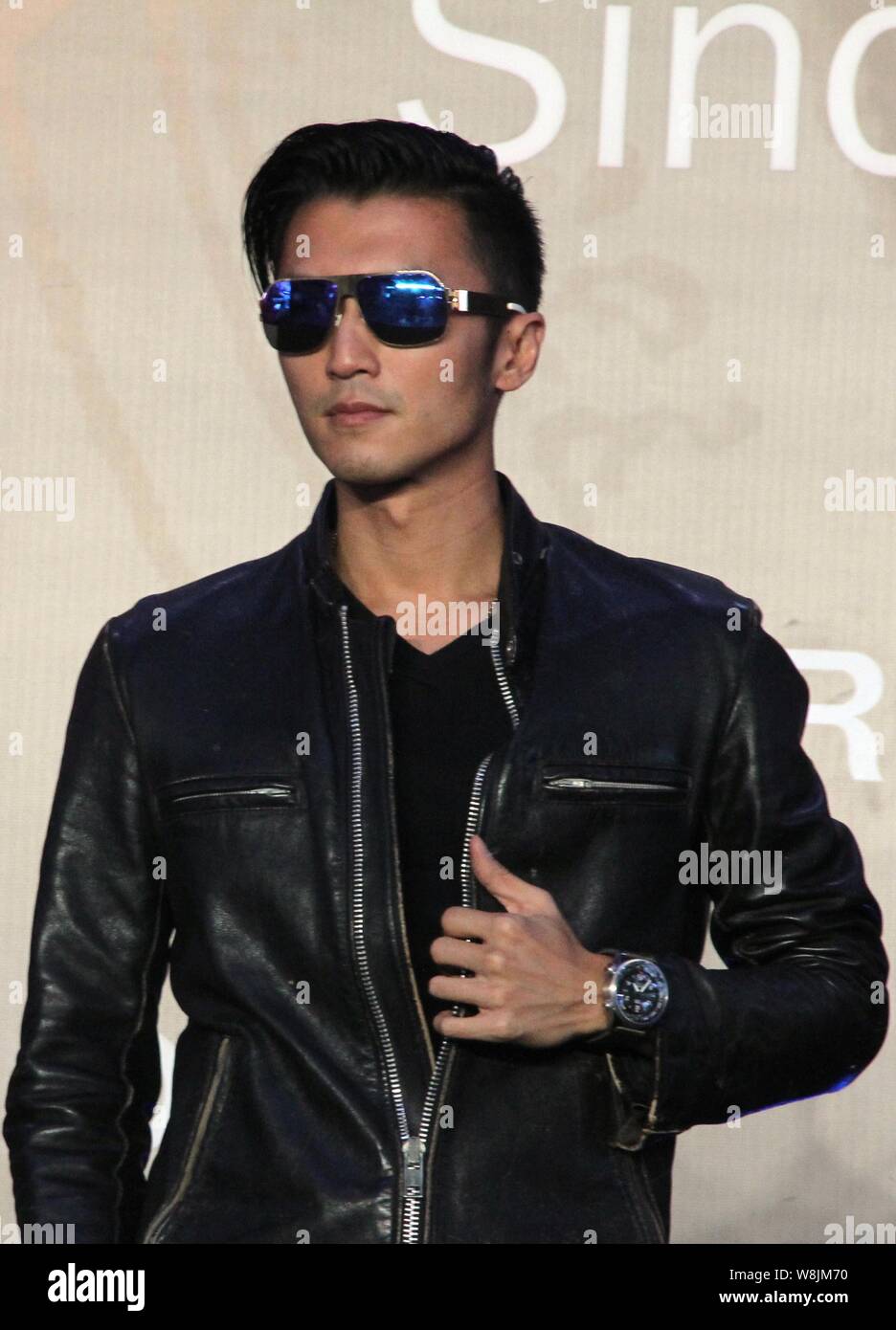 Hong Kong singer and actor Nicholas Tse poses at a promotional event ...