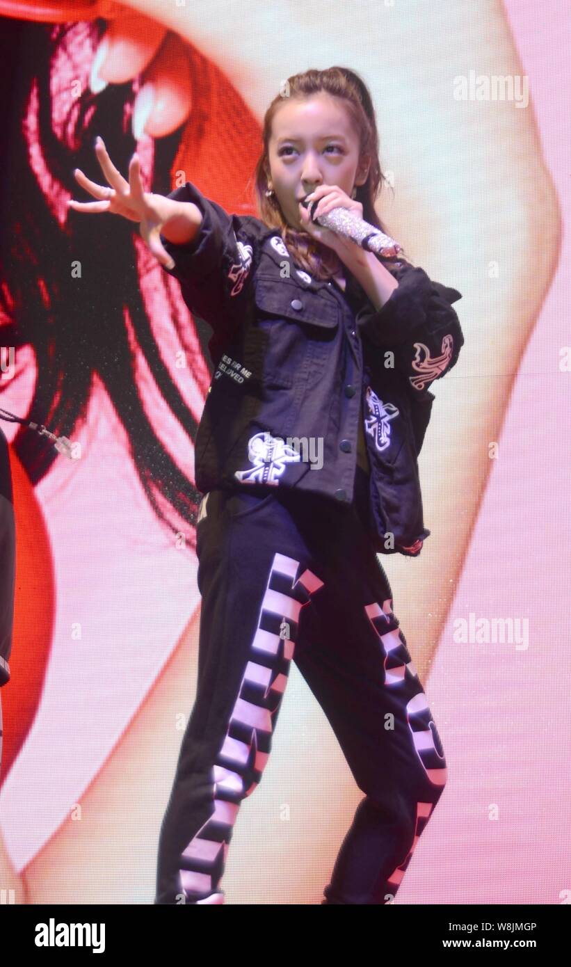 Japanese actress and singer Itano Tomomi performs during the 11th China ...