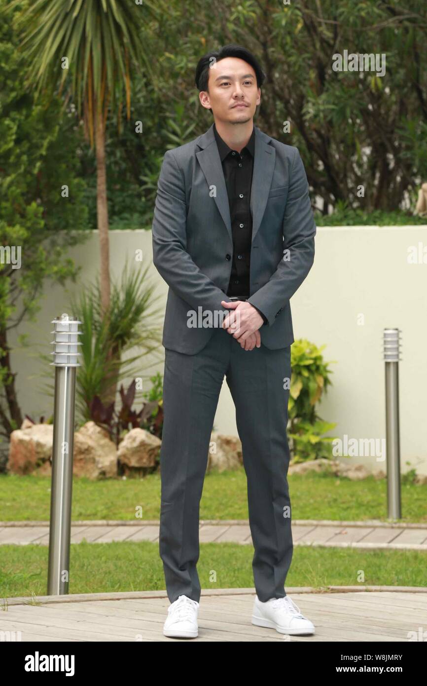 Taiwanese actor and singer Chang Chen poses at a photocall for his ...