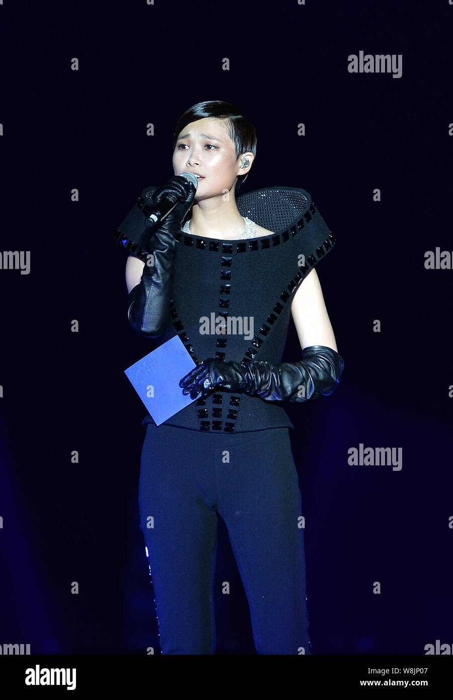 Chinese singer Li Yuchun performs during her "Why Me" concert in ...