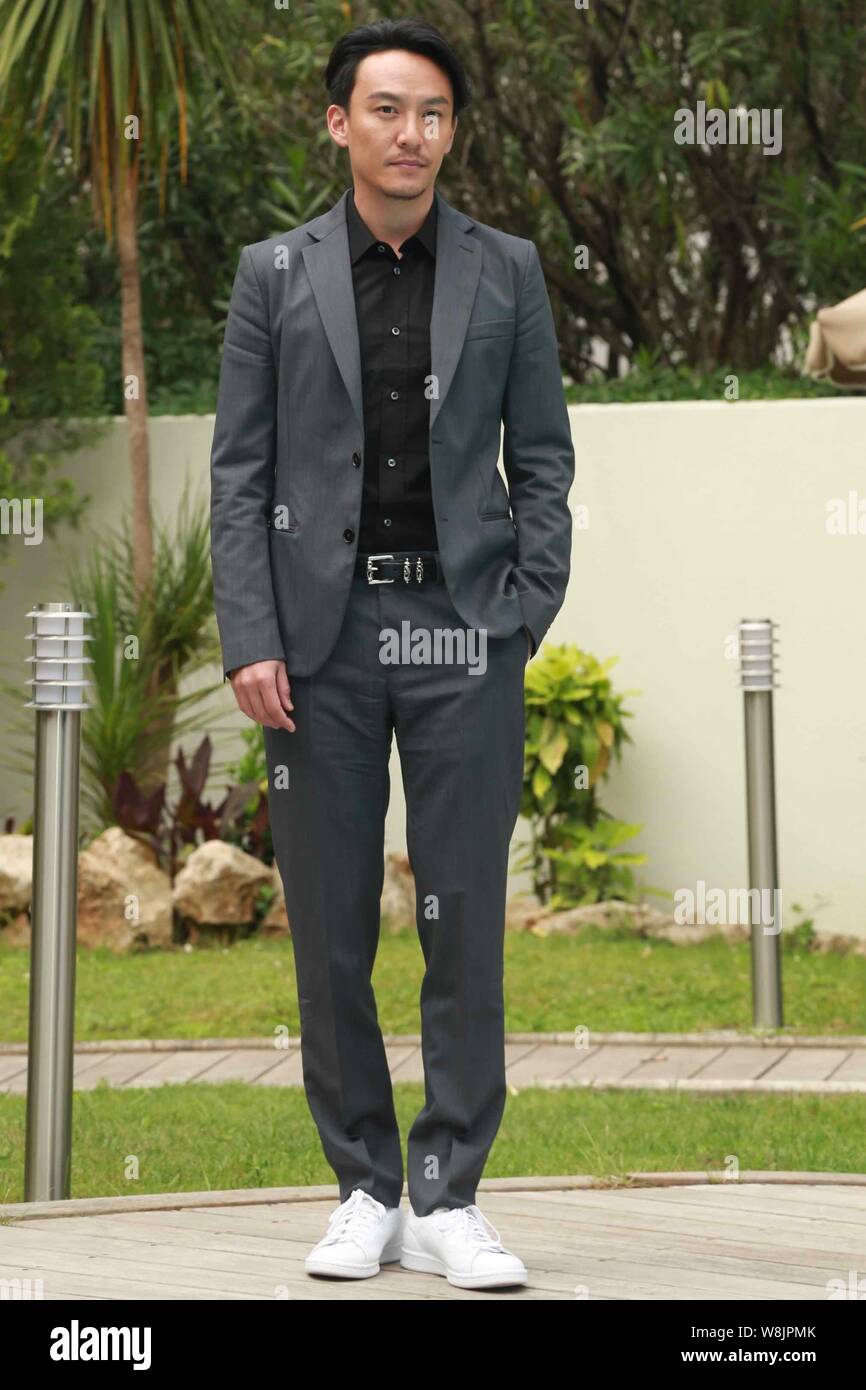 Taiwanese actor and singer Chang Chen poses at a photocall for his ...