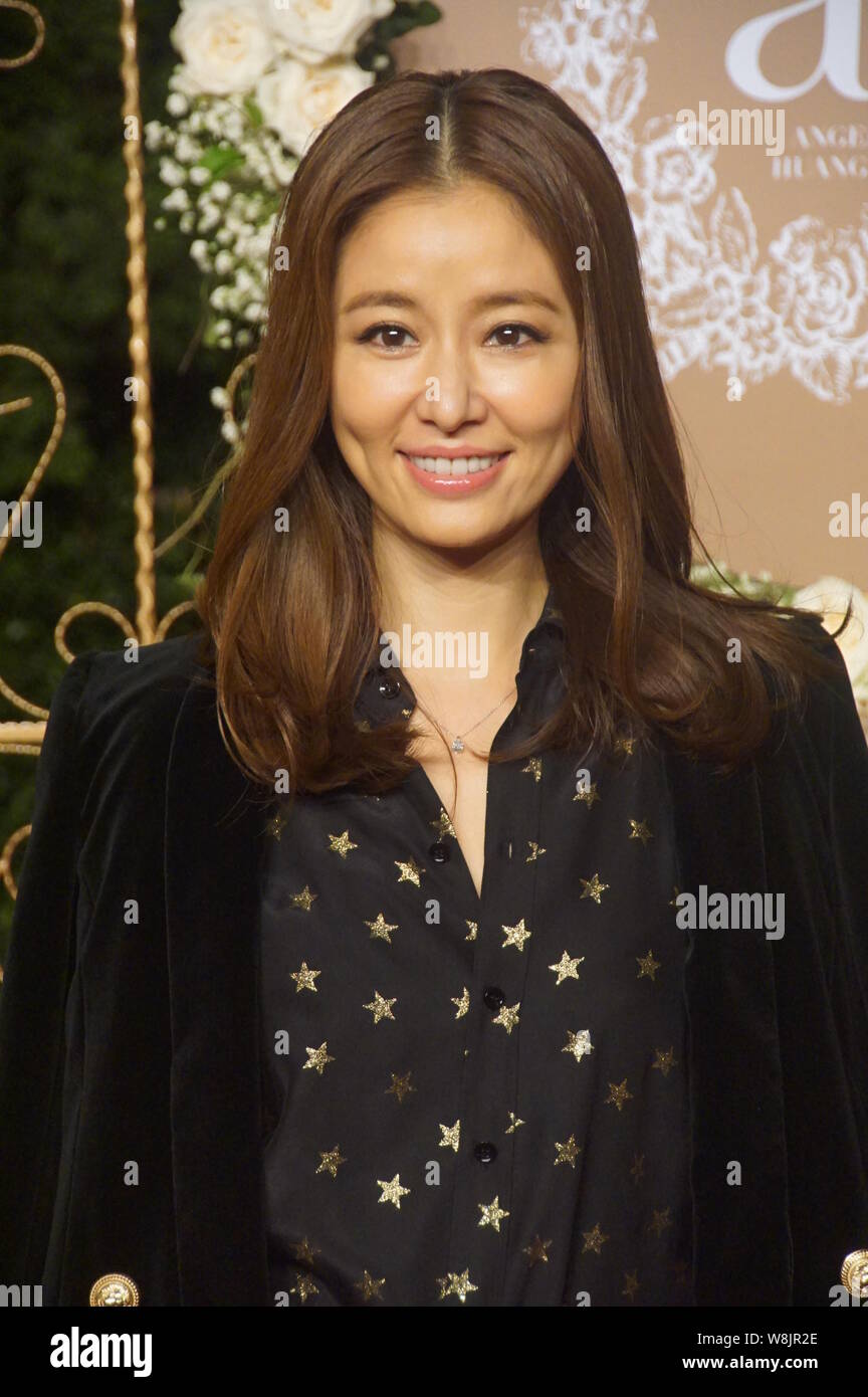 Taiwanese actress Ruby Lin arrives for the wedding ceremony of Chinese ...